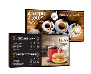 Digital Menu Boards for Coffee Shops and Cafés - Netvisual