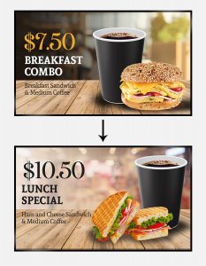 Digital Menu Boards for Coffee Shops and Cafés - Netvisual