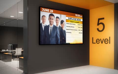 Using Digital Signage for Internal Employee Communication - Netvisual ...